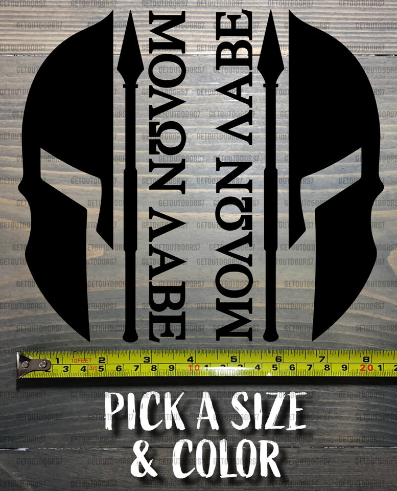 Molon Labe Sticker Decal Come And Take It Spartan Helmet Die Cut XO ...