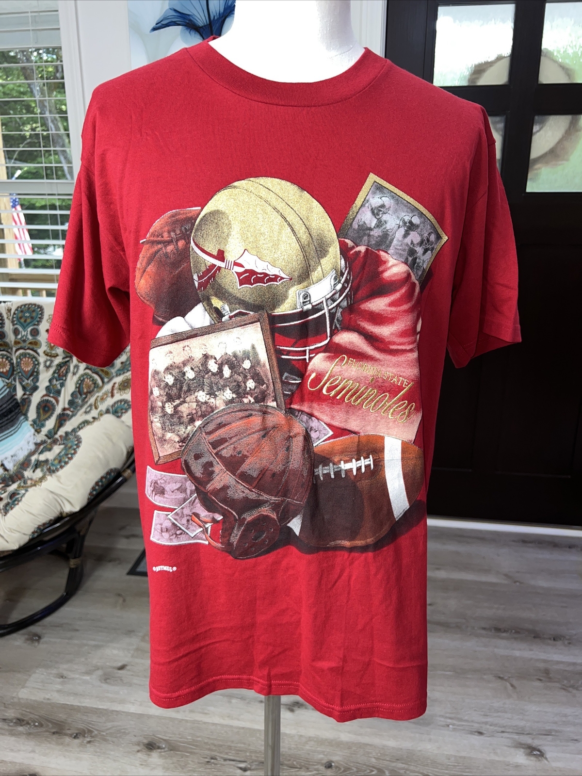 VTG 90s Nutmeg Mills Florida State Seminoles FSU T Shirt XL Made In USA ...