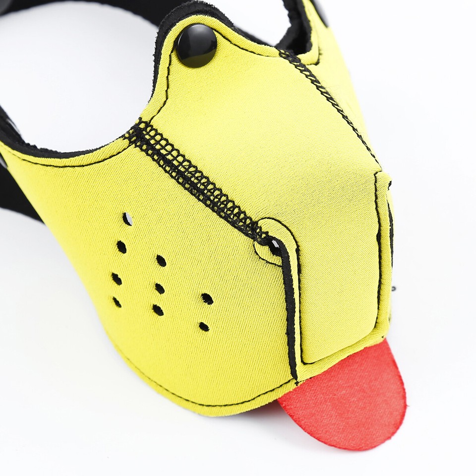 Neoprene Face Muzzle Hood Mask Play Hoods Removable Nose Bondage Tail ...