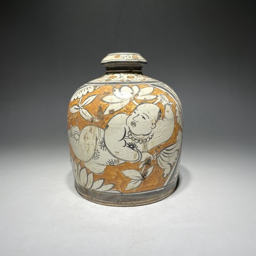 Rare Chinese Song dynasty porcelain Cizhou kiln baby design pot | eBay