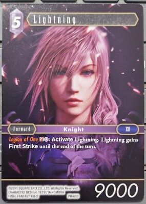 Final Fantasy Lightning PR-003 Promo Card Final Fantasy 13 XIII FFTCG Card Game | eBay UK