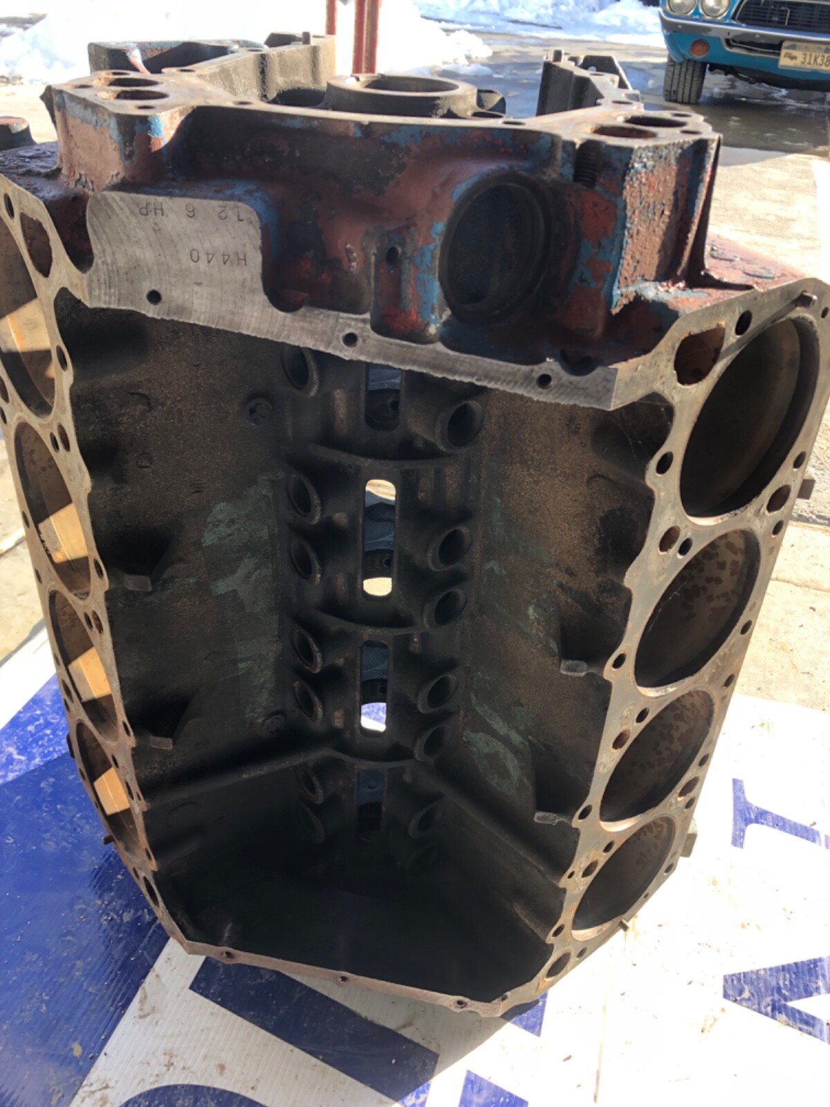 Mopar 440 Block STD Bore Date c: 01-09-1977 no main caps! | eBay