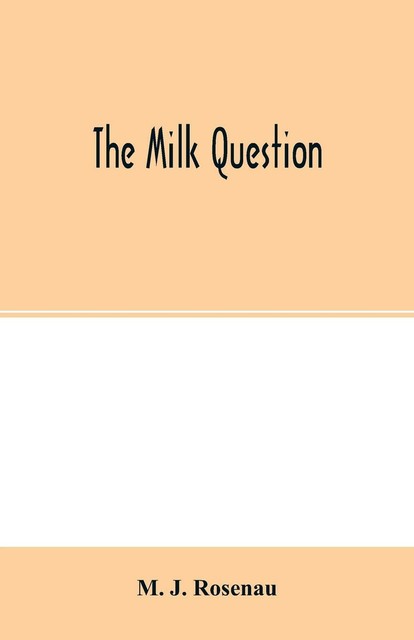 The Milk Question von M. J. Rosenau (2020, Taschenbuch) online kaufen | eBay
