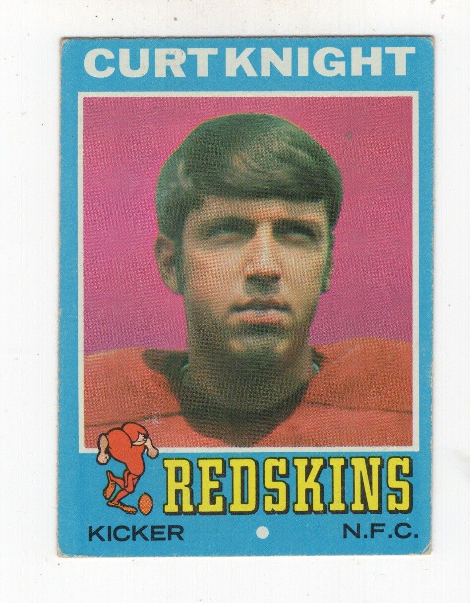 1971 TOPPS FOOTBALL ROOKIE CURT KNIGHT WASHINGTON REDSKINS #237 | eBay