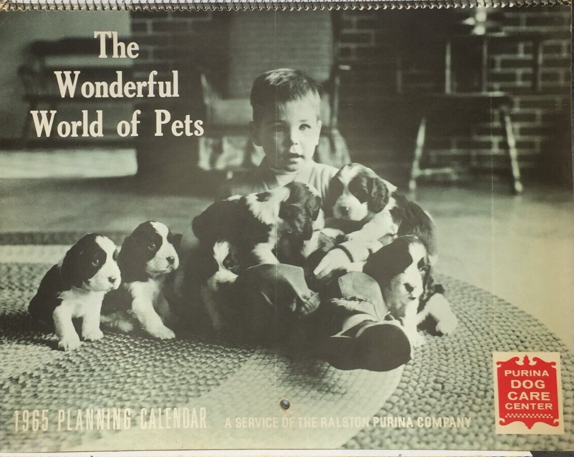 The Wonderful World of Pets 1965 Calendar Purina Dog Care Center | eBay