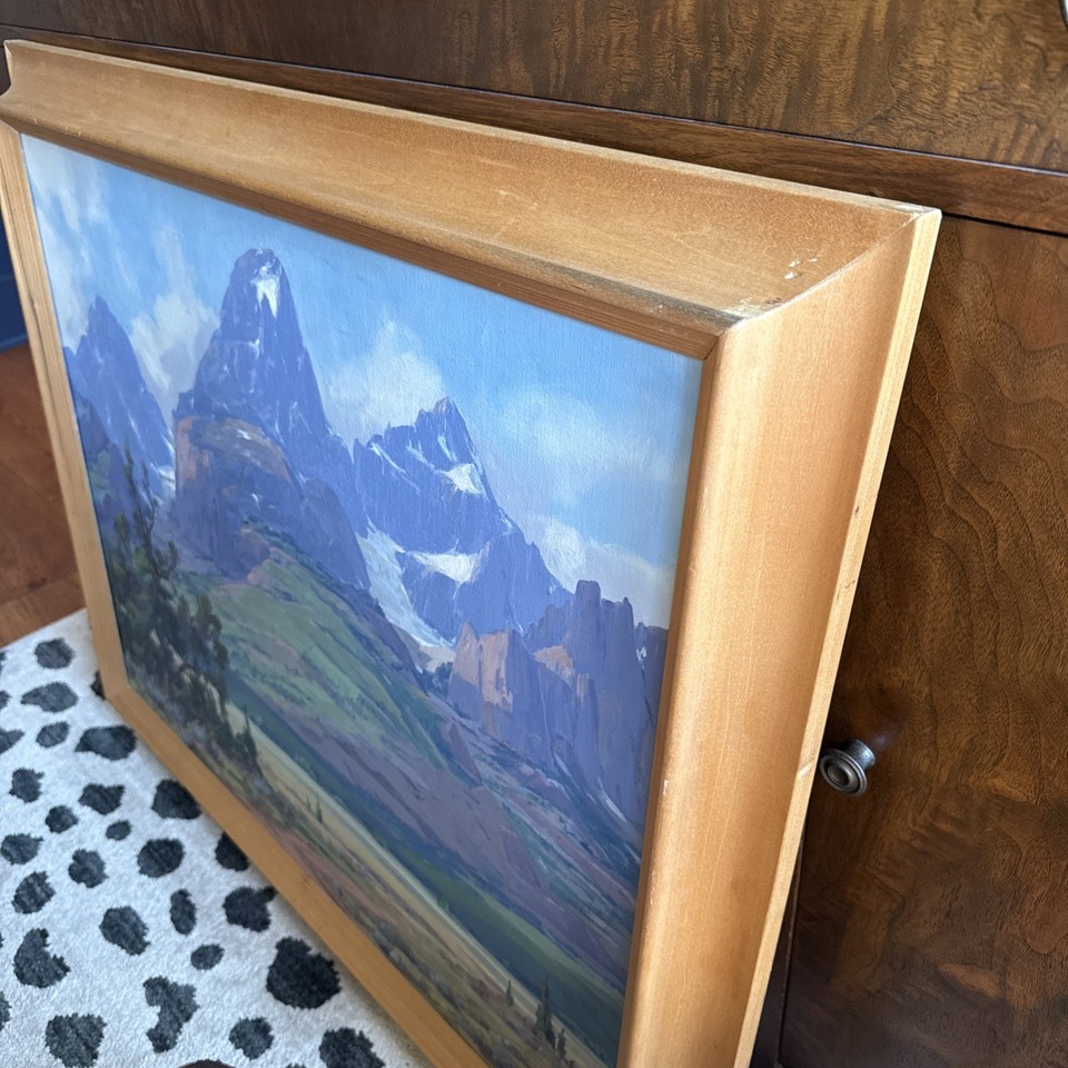 Wilton McCoy Original Oil Painting Signed On Canvas Framed 1952 - Large ...