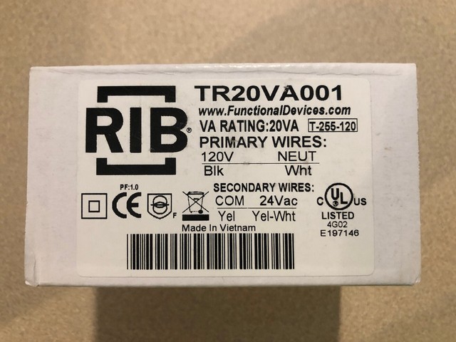 Rib Control Transformer 20va Tr20va001 for sale online | eBay