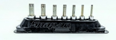 Snap-On 207EFAMY 7 Piece 3/8 Drive Metric Hex Bit Socket Driver Set 4MM ...