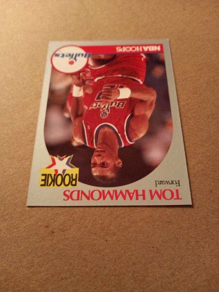 1990-91 NBA Hoops Tom Hammonds #298 Basketball RC | eBay