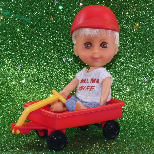 Vintage 1960s Mattel Liddle Kiddle HOWARD BIFF BOODLE Doll Hat red ...