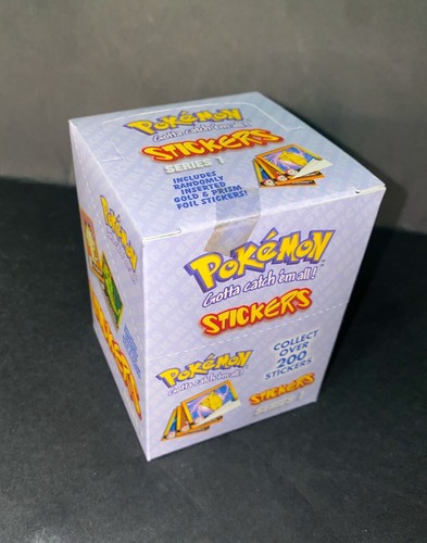 Pokemon Series 1 Stickers Artbox Sealed Box 30 Packs Inside Vintage ...