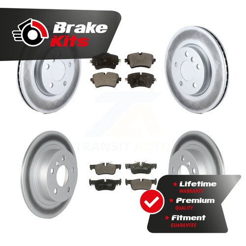 Front Rear Coated Brake Rotors Ceramic Pad Kit For 2016-2019 Mini ...