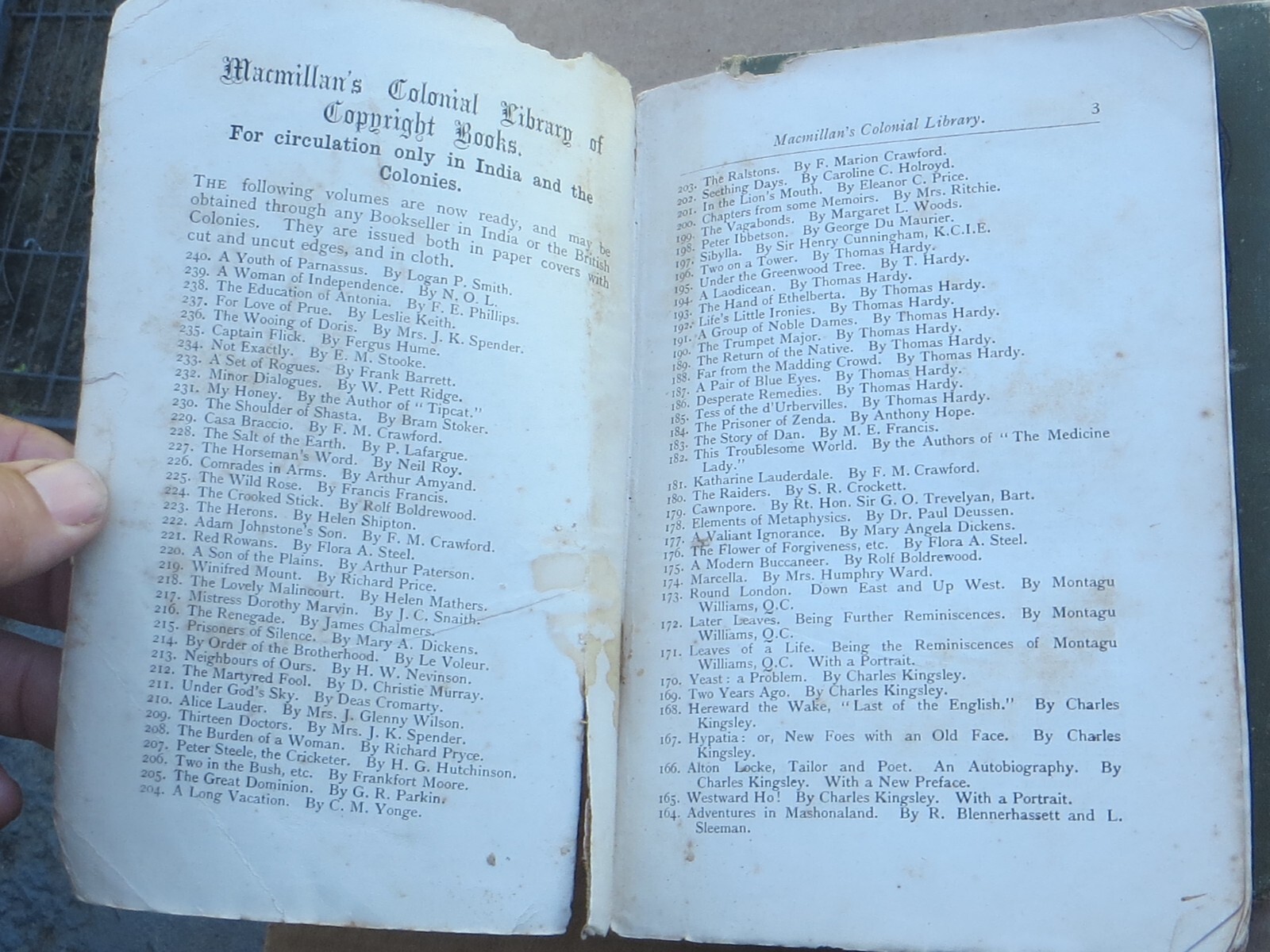 1896 Casa Braccio Francis Marion Crawford Mudie Binding Second Edtion ...