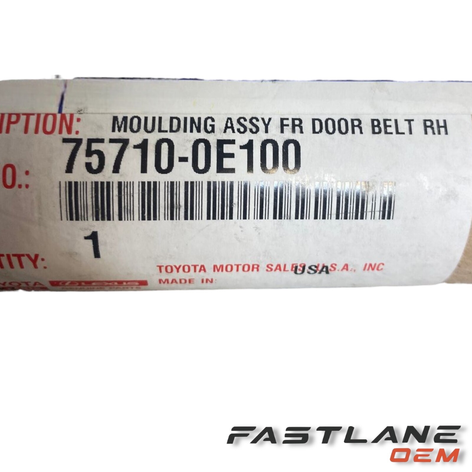 2020-2024 TOYOTA HIGHLANDER FRONT RIGHT DOOR BELT MOLDING NEW OEM 75710 ...