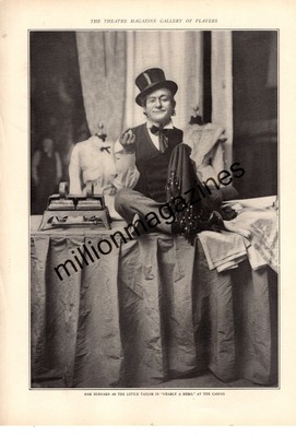 1908 Sam Bernard in Nearly a Hero Original Print from Theatre - Very ...