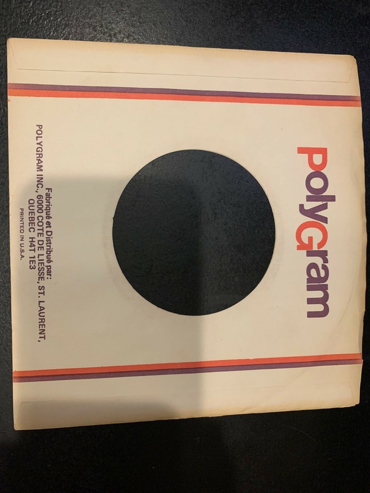 Polygram Records Company Sleeve for 7" Vinyl 45 VG+ | eBay