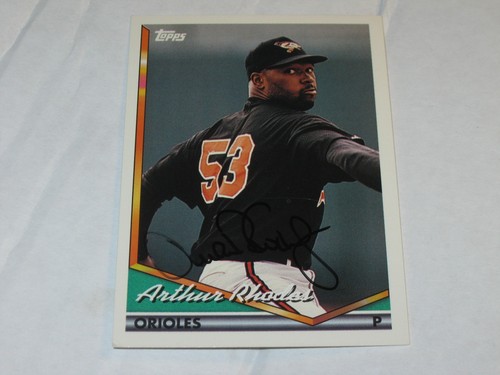 Arthur Rhodes Autographed Topps Baseball Card | eBay