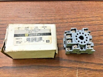 SQUARE D 11 PIN DOUBLE TIER RELAY SOCKET 8501 NR62 SERIES A (U3) | eBay