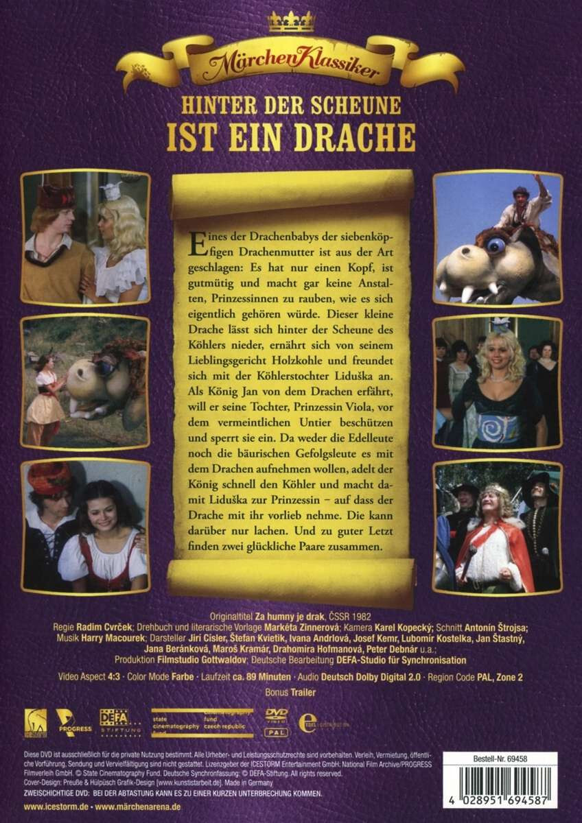 Defa HINTER DER SCHEUNE IST EIN DRACHE tschechische Märchen Klassiker ...