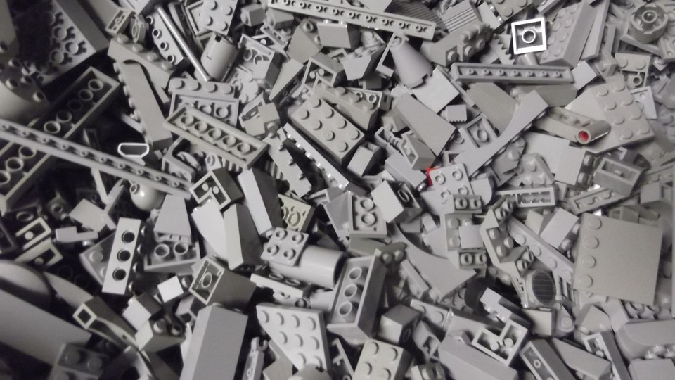 ☀️NEW! 100+ LIGHT GREY GRAY LEGO PIECES FROM HUGE BULK LOT BRICKS PARTS ...