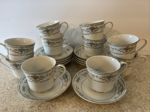 20pc Diane by Wade Japan Fine Porcelain China Berry Dish/Bowl/Saucers ...