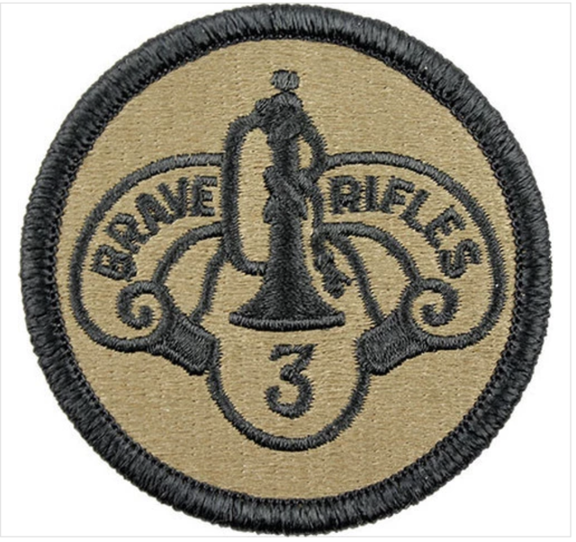 GENUINE U.S. ARMY PATCH: 3RD THIRD CAVALRY REGIMENT - EMBROIDERED ON ...