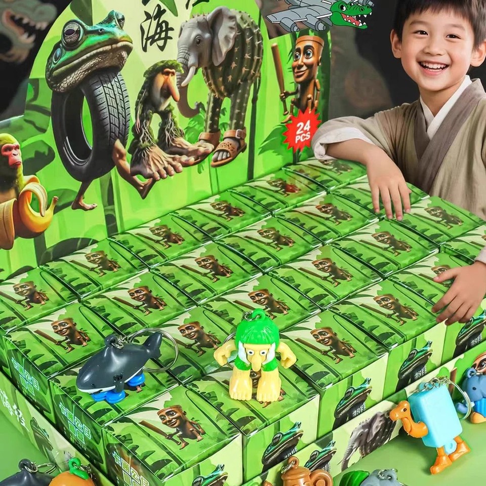 Italian Brain Rot 24PCS Figure Keychain Tung Tung Suhur Trallala Fun ...