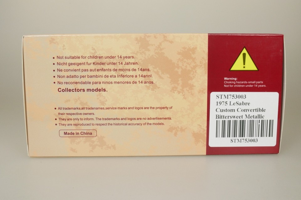 Buick LeSabre open convertible - 1975 - 1 - 199 - 1/43 Stamp STM753003 ...