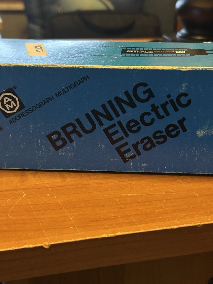 Vintage Bruning Electric Eraser Drafting Tool Made in USA 87-201 | eBay