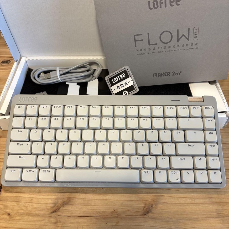 Lofree FLOW Lite 84 Mechanical Keyboard Vintage Gray Used/Tested | eBay