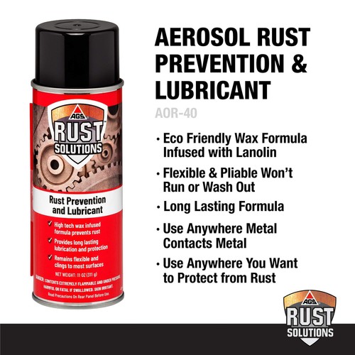 Rust Solutions Rust Prevention and Lubricant Aerosol, 11 oz Rust ...