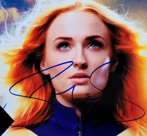 Sophie Turner X-MEN Jean Grey 10x8 Original Autographed Signed Photo | eBay
