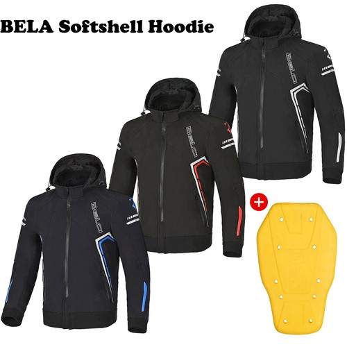 BELA Motorbike Racing Protective Jacket mens Motorcycle Softshell ...