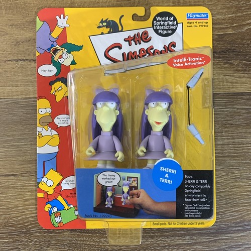 Playmates The Simpsons Sherri & Terri Action Figures World of ...