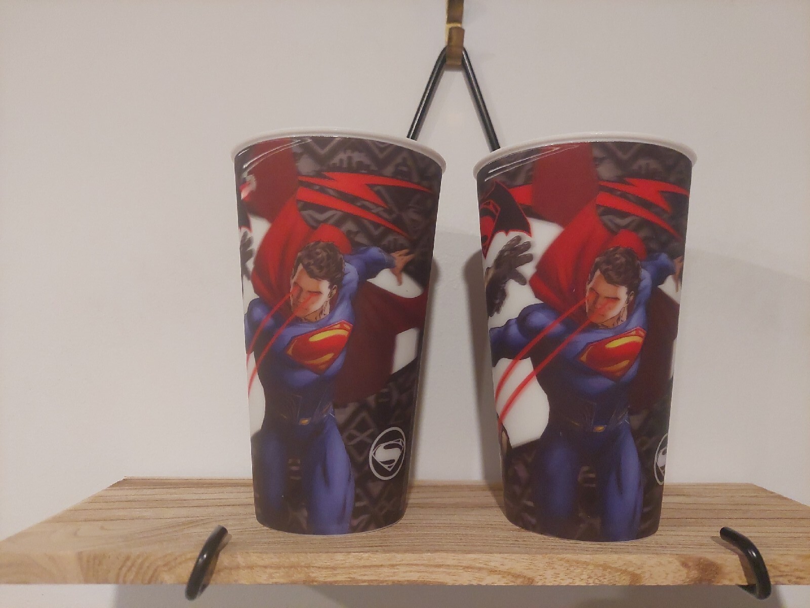 6 Superman Batman Lenticular Tumblers Cups DC Comics- Superhero Justice ...