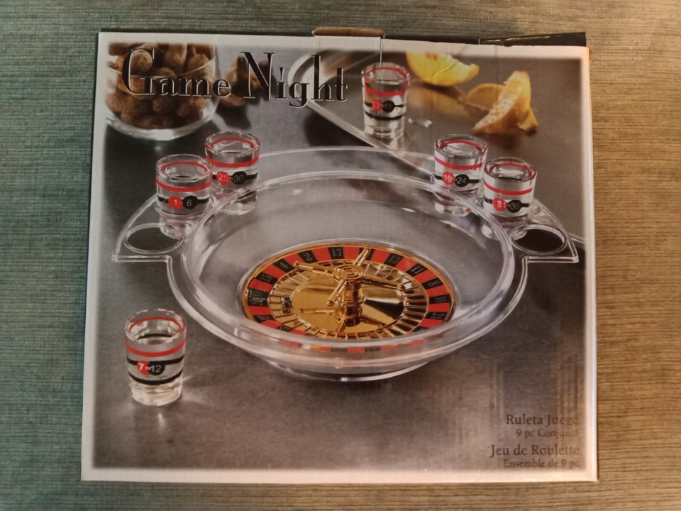 Game Night, Roulette Adult Drinking Game 9pc set (NEW) Use Fav. Alcohol ...