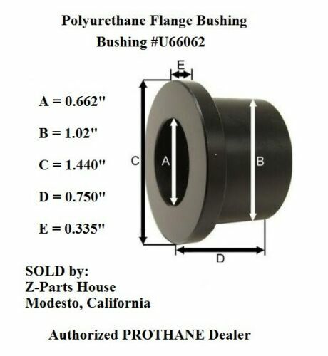 FOX 2.0 SHOCKS (1/2" Bolt) Black Polyurethane Bushing Set ZP-66062 ...
