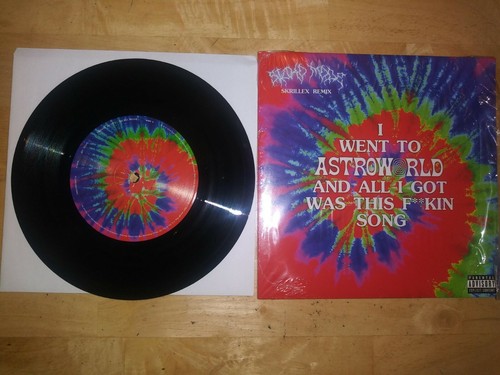 Travis Scott Sicko Mode Skrillex Remix Drake Vinyl Record 7" Cactus ...