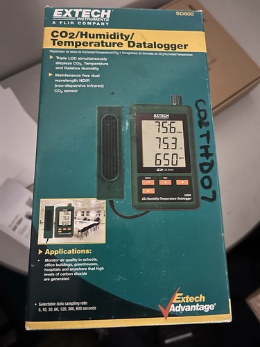 *NEW* Genuine Extech® SD800 CO2, Humidity and Temperature Datalogger | eBay