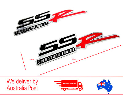SS badges for Holden HSV SS-R x 2 aluminum 11 x 2.7cm signature series ...