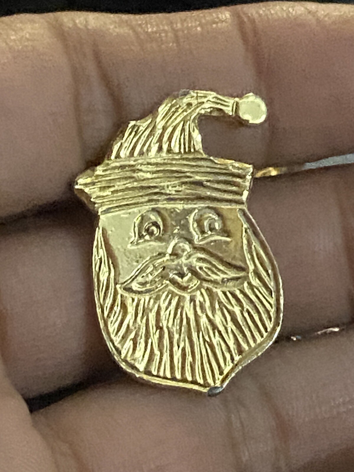 Wonderful Vintage Gold Tone Santa Old St Nicholas Pin Brooch | eBay