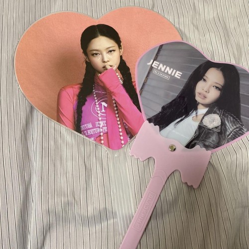 BLACKPINK Born Pink Jennie Heart Shaped Paper Fan Pink Plastic 2023 ...