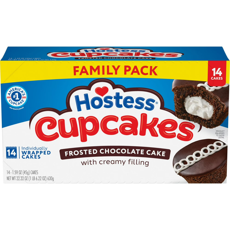 Hostess Cupcakes, Chocolate Snack Cakes, 22.22 oz Box (14 Ct.) | eBay