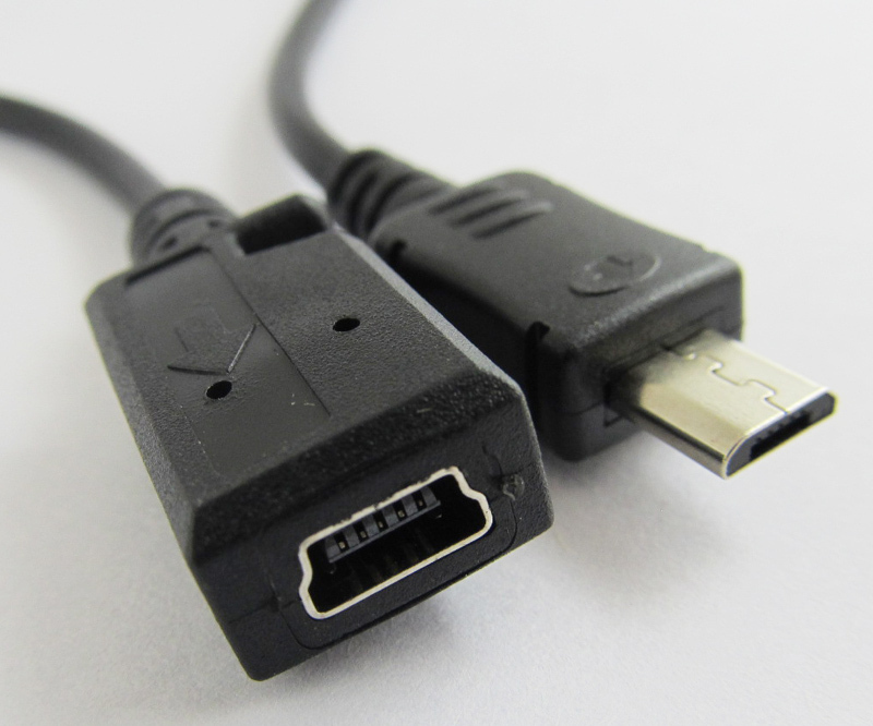 1 Pcs Mini 5pin USB Female to Micro 5pin Male Plug USB Adapter Cable | eBay