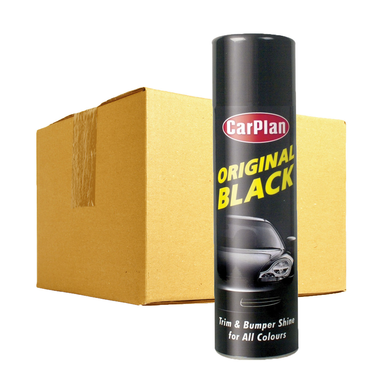 12 x Carplan Original Black Car Bumper Plastic Trim Shine Cleaner ...