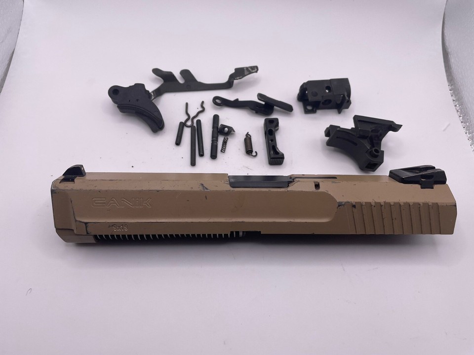USED CANIK TP9SF COMPLETE SLIDE BARREL and lower parts FDE 9MM | eBay