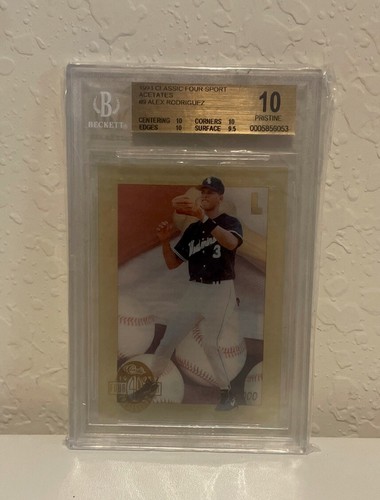 1993 Classic Four Sport Acetate Alex Rodriguez Rookie card - PRISTINE ...