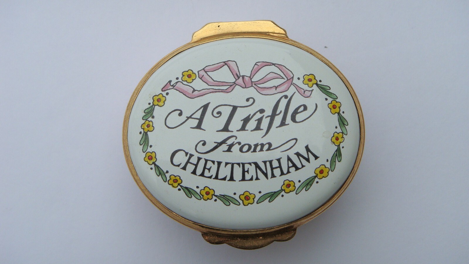 A TRIFLE FROM CHELTENHAM ENAMEL TRINKET BOX by CRUMMLES OF ENGLAND | eBay