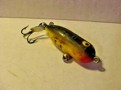 Vintage, Original Heddon Tiny Torpedo w/Double Treble Hooks, in Good ...