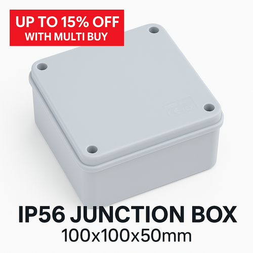 IP56 Waterproof Electrical Junction Box 100x100x50mm Outdoor Cable ...